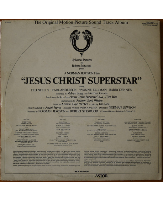Various – Jesus Christ Superstar (The Original Motion Picture Sound ...