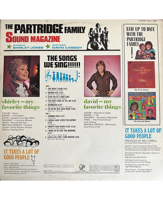 The Partridge Family - Sound Magazine - Tron Records | Vinyl LP - The ...