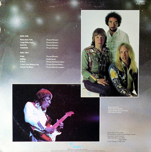 Robin Trower - Long Misty Days - Tron Records | Vinyl LP - Robin Trower ...