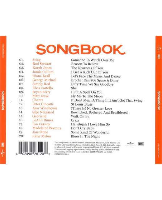 Songbook (CD) - Tron Records | CDs - VARIOUS JAZZ SWING (Mint)