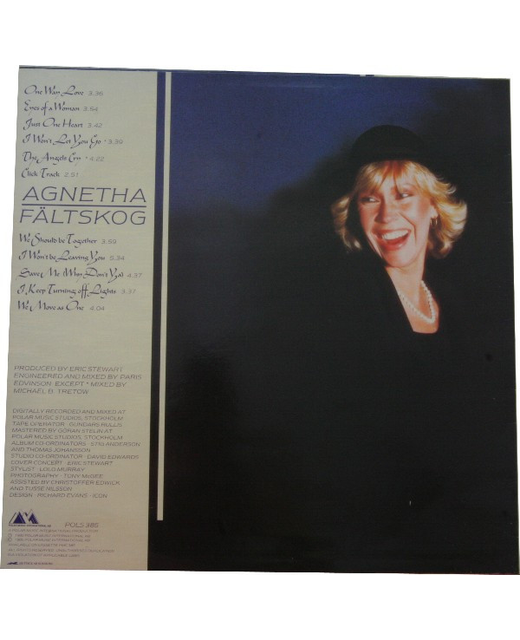 Agnetha Faltskog - Eyes Of A Woman - Tron Records | Vinyl LP - Agnetha ...