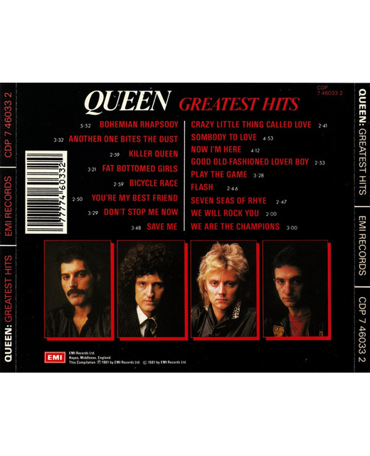 Queen - Greatest Hits - Tron Records | CDs - Queen ROCK CLASSIC ROCK (Mint)