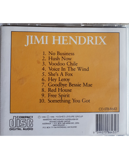 Jimi Hendrix - Jimi Hendrix - Tron Records | CDs - Jimi Hendrix ROCK ...