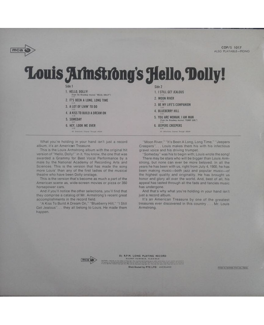 Louis Armstrong - Hello Dolly - Tron Records | Vinyl LP - Louis ...