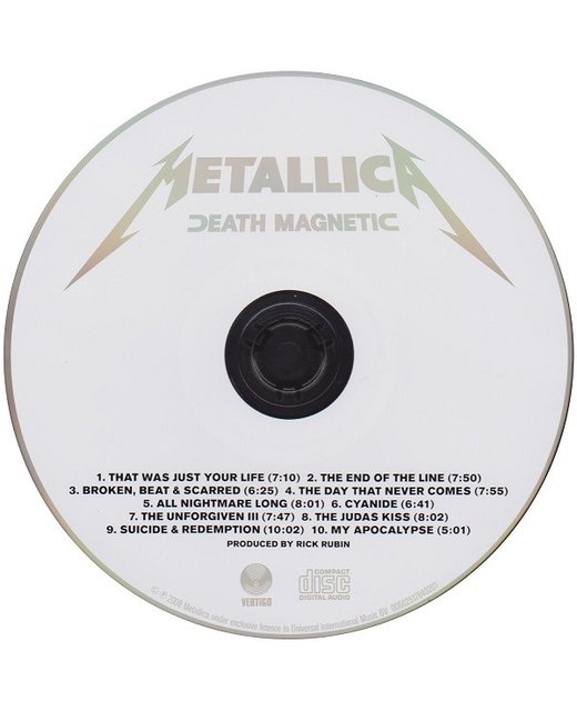 Metallica - Death Magnetic - Tron Records | CDs - Metallica ROCK HEAVY ...