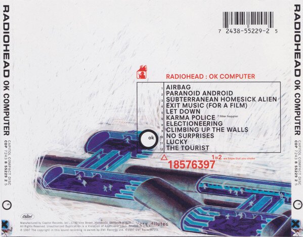 Radiohead - Ok Computer - Tron Records | CDs - Radiohead Rock ...