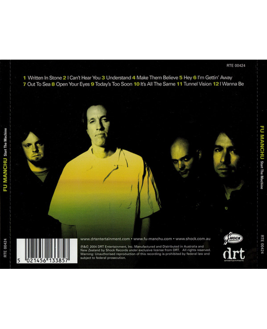 Fu Manchu - Start The Machine - Tron Records | CDs - Fu Manchu ROCK ...