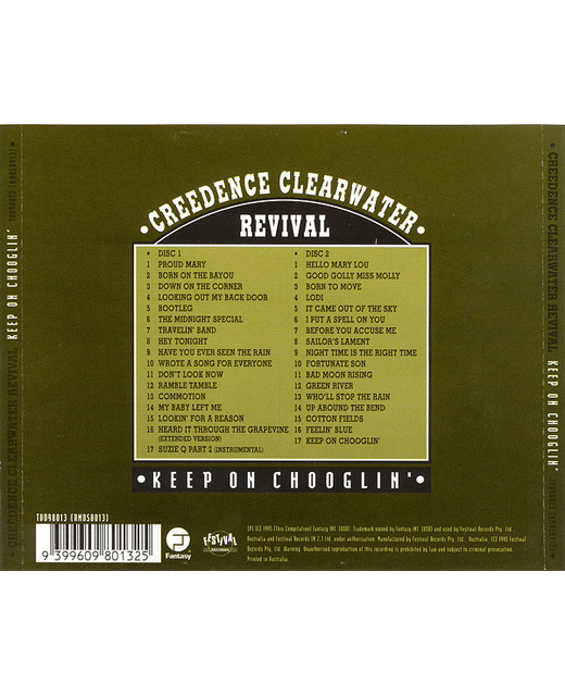 Creedence Clearwater Revival - Keep On Chooglin' - Tron Records | CDs ...