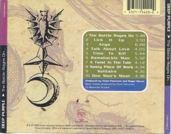 Deep Purple - The Battle Rages On - Tron Records | CDs - Deep purple ROCK HARD ROCK (Mint)