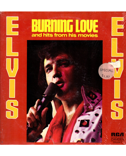 Elvis Presley Burning Love Tron Records Vinyl Lp Elvis Presley Rock Stage And Screen