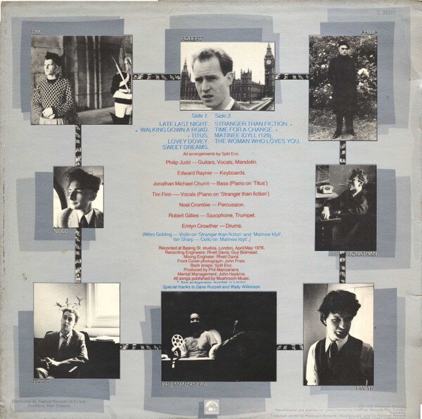 Split Enz - Second Thoughts - Tron Records | Vinyl LP - Split Enz Rock New Wave