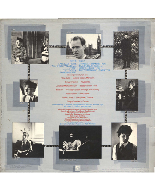 Split Enz - Second Thoughts - Tron Records | Vinyl LP - Split Enz ROCK NEW WAVE