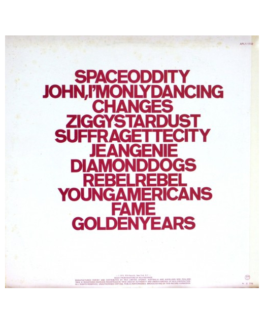 David Bowie - Changes One Bowie (12") - Tron Records | Vinyl LP - David ...