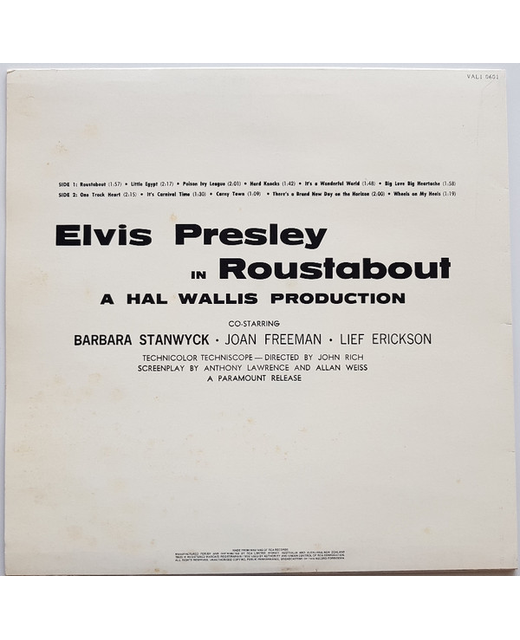 Elvis Presley - Roustabout - Tron Records | Vinyl LP - Elvis Presley ...