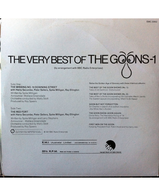 The Goons - The Very Best Of The Goons (12") - Tron Records | Vinyl LP ...