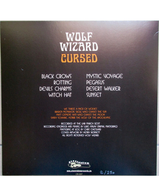 Wolf Wizard - Cursed (12") - Tron Records | Vinyl LP - Wolf Wizard ROCK ...