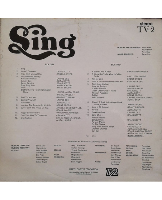 Various - Sing - Tron Records | Vinyl LP - VARIOUS STAGE&SCREEN POP