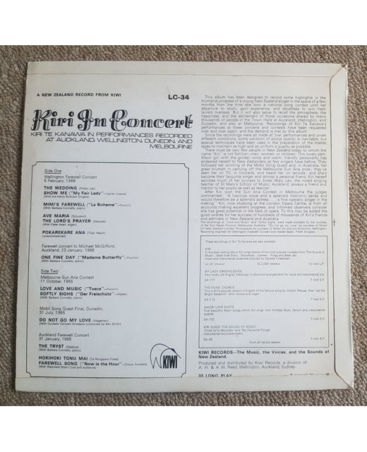 Kiri Te kanawa - Kiri In Concert - Tron Records | Vinyl LP - Kiri Te ...