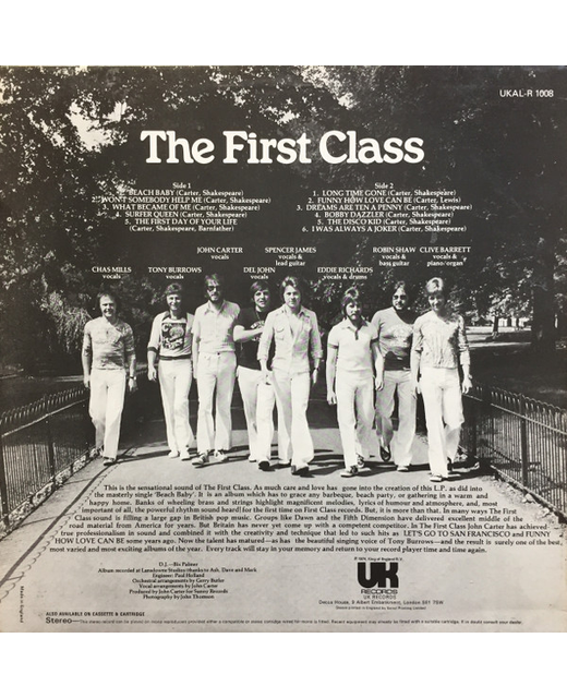 The First Class – The First Class - Tron Records | Vinyl LP - The First ...