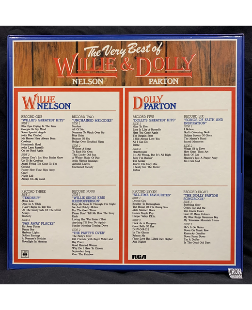 Willie Nelson, Dolly Parton – The Very Best Of Willie & Dolly (Box Set) - Tron Records | Vinyl ...